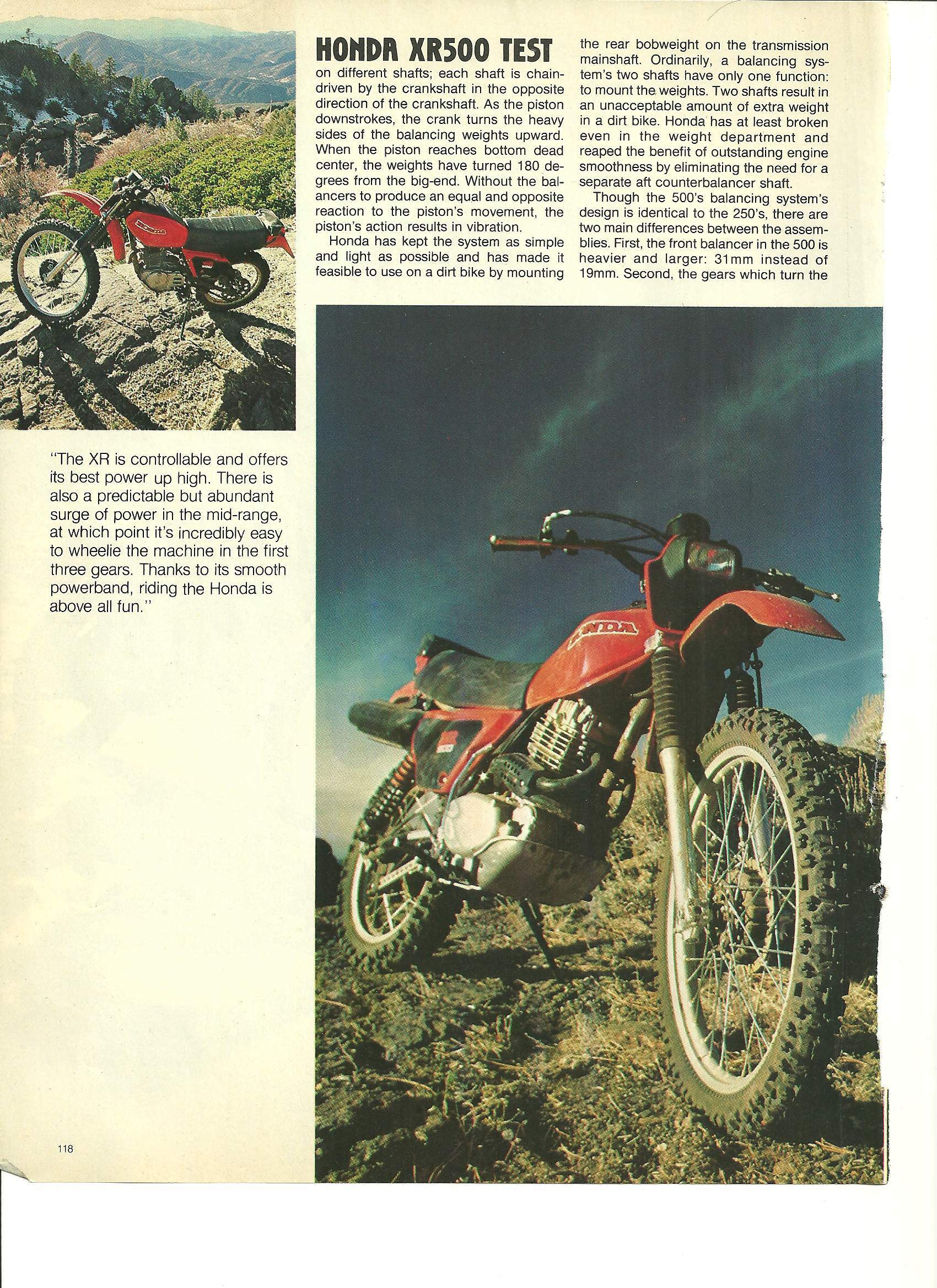 Honda XR 500 Cycle 1979